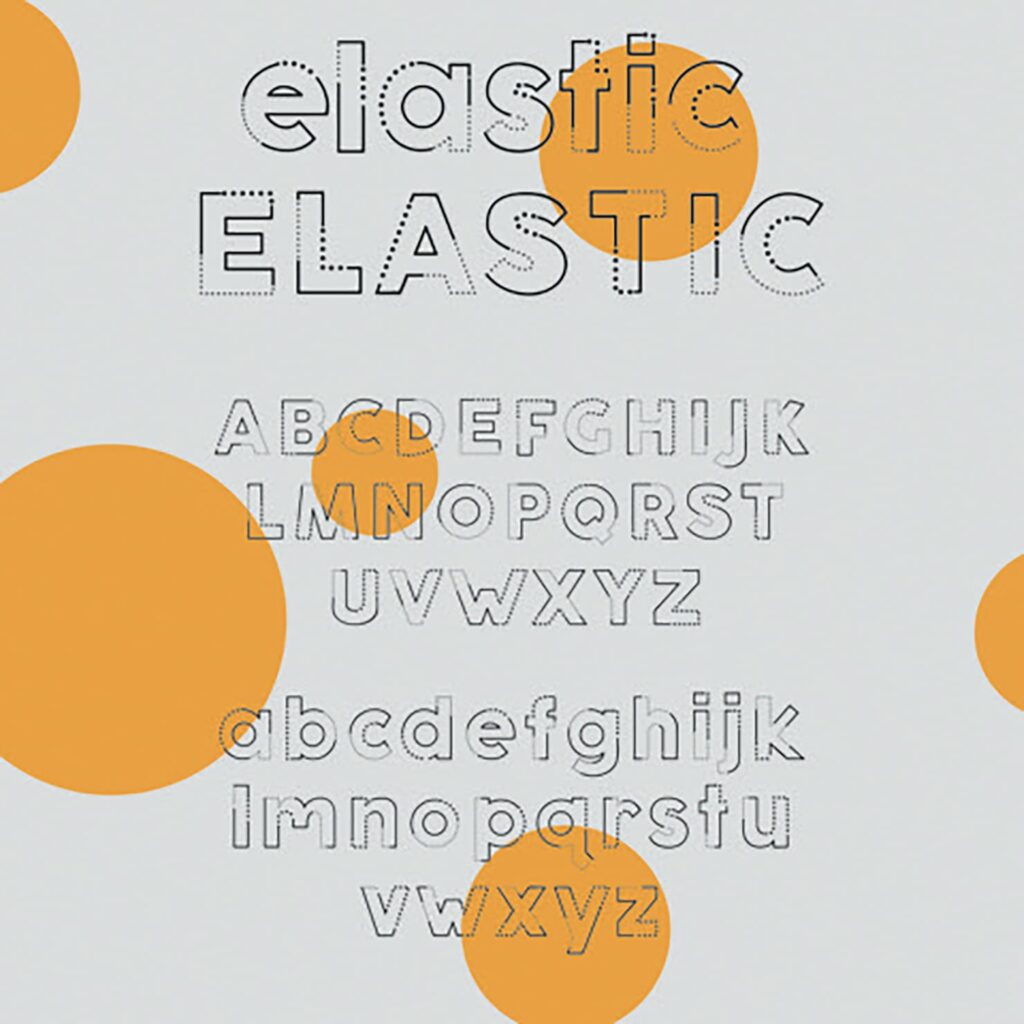 A Creative Spin on the Elastic Font