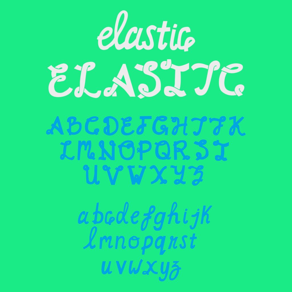 A Creative Spin on the Elastic Font
